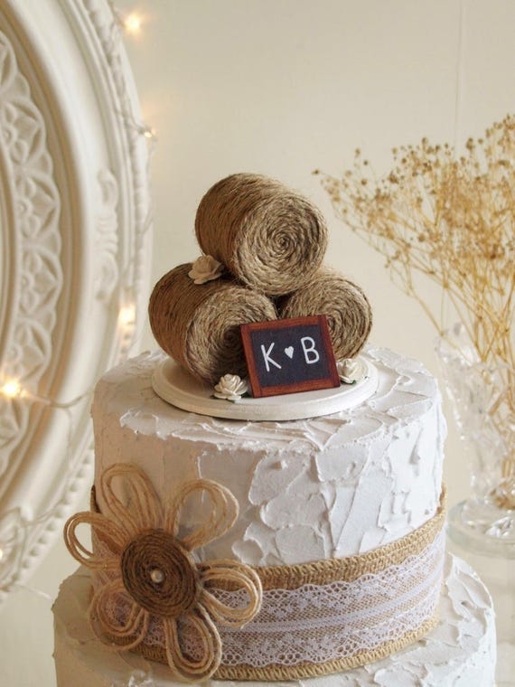 Rustic Style Wedding Cake Toppers Custom Engraved Wooden Wedding Cake