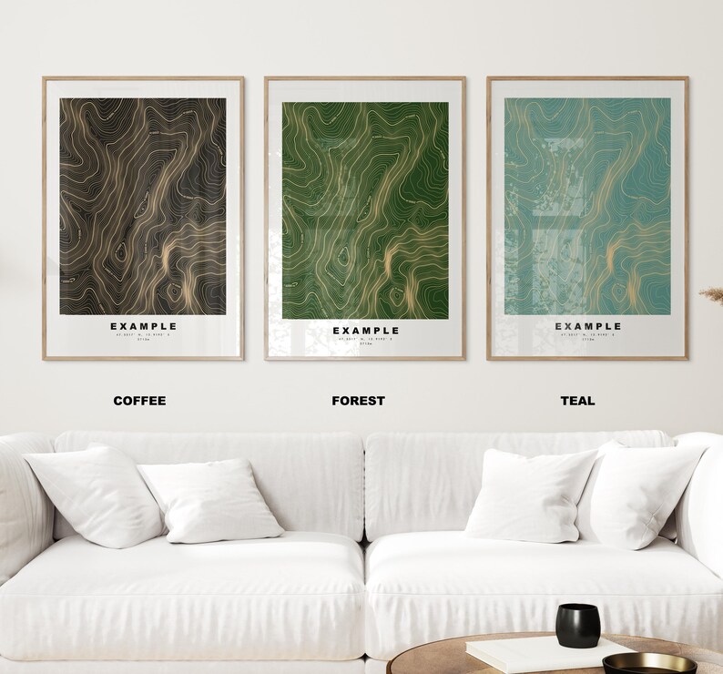 Ben Vorlich Print - Contour Map - Ben Vorlich Poster - Scotland ...