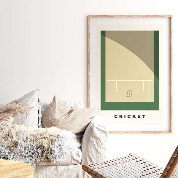 Vintage Cricket Poster - Etsy UK
