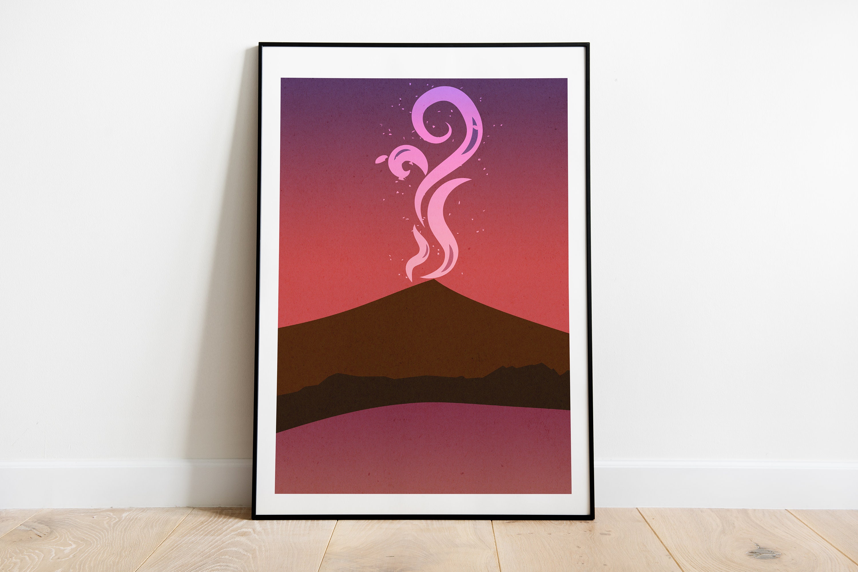 Abstract Volcano Painting