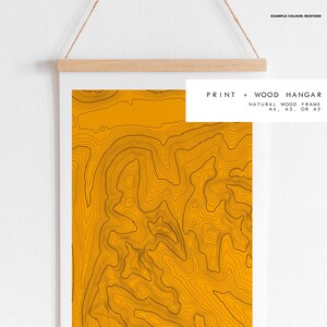Ben Vorlich Print - Contour Map - Ben Vorlich Poster - Scotland ...