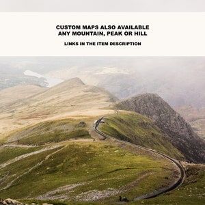 Ben Vane Print - Contour Map - Ben Vane Poster - Scotland - Topographic ...