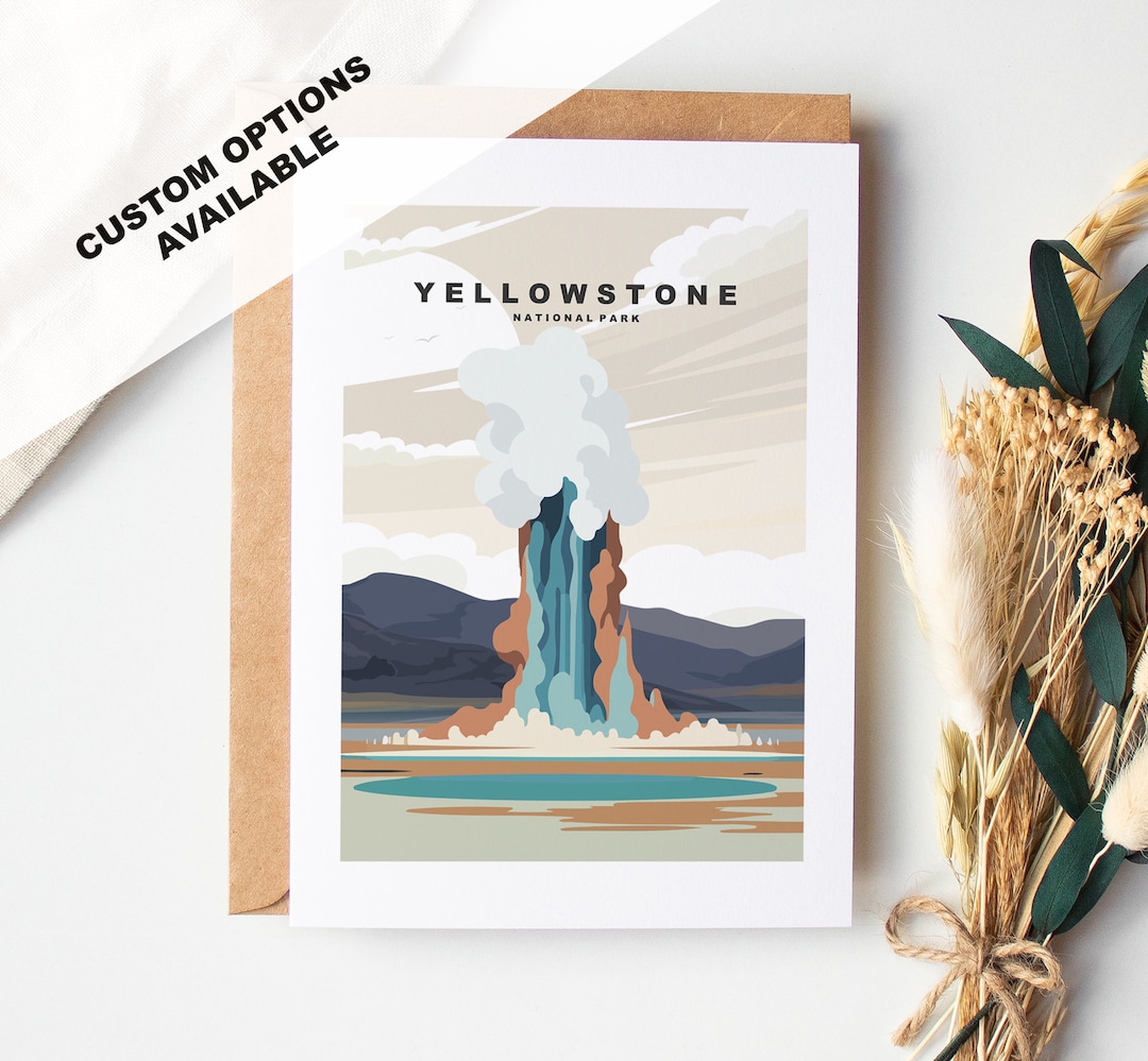 Yellowstone Greeting Card - Yellowstone National Park - US National ...