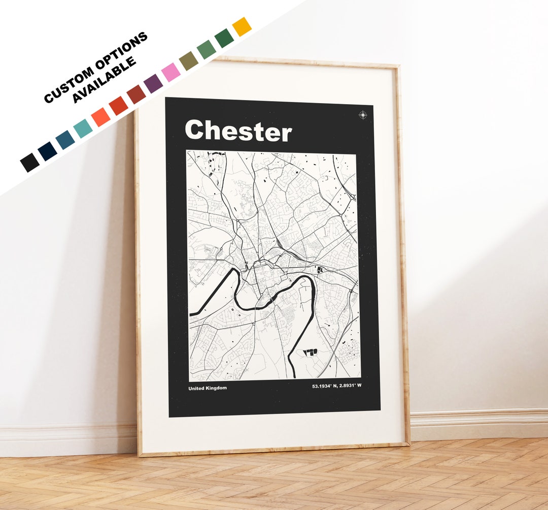 Chester Print - Custom Options/colours Available - Prints or Framed ...