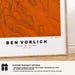 Ben Vorlich Print - Contour Map - Ben Vorlich Poster - Scotland ...