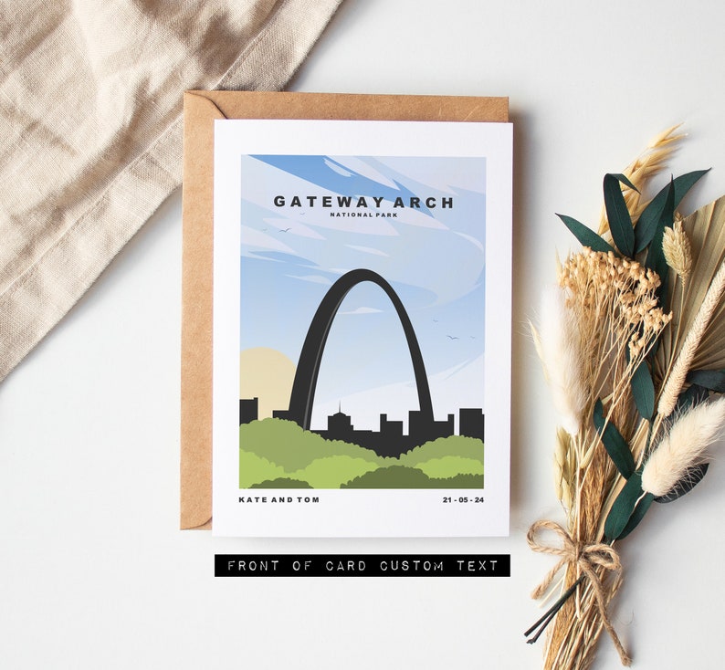 Gateway Arch Greeting Card - Gateway Arch National Park - US National ...