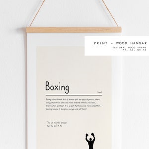 Boxing Definition Print - Custom Text/quote Options - Customised Gift ...