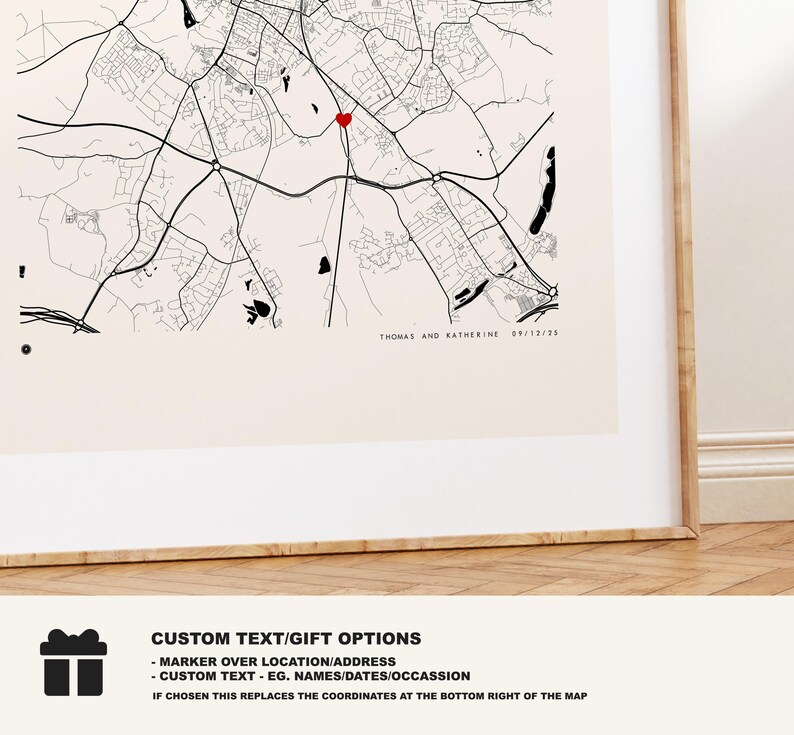 St Albans Map Print - Custom Options/colours Available - Prints or ...