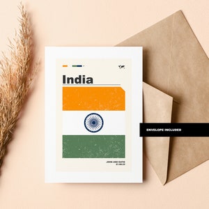 India Greeting Card - Custom Greeting Card - Blank Card - Recycled ...