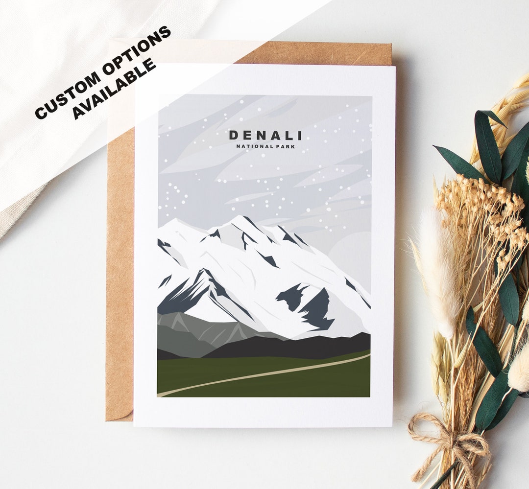 Denali Greeting Card - Denali National Park - US National Parks ...