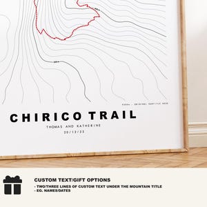 Chirico Trail Map Print Trail and Contour Map Topography Contour ...