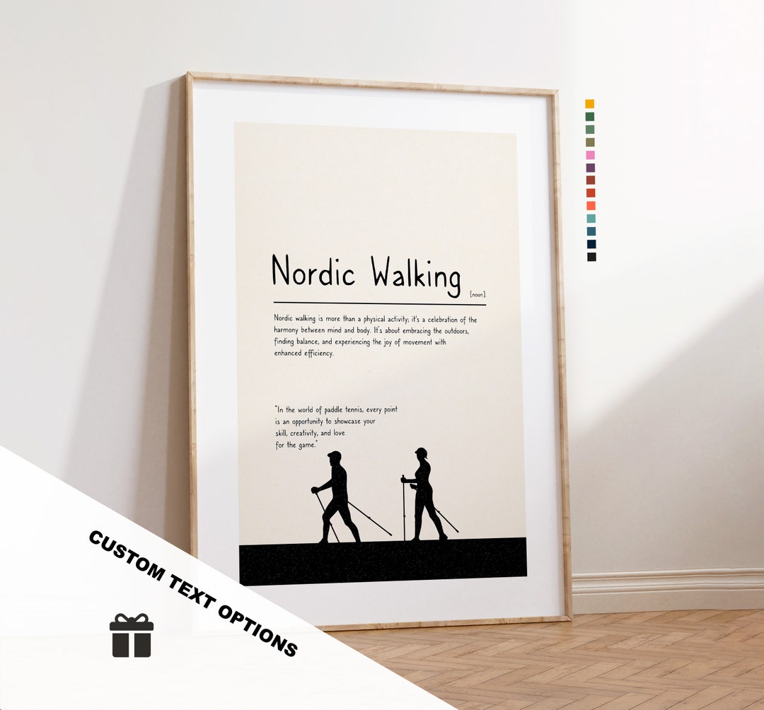 Nordic Walking Definition Print - Custom Text/quote Options ...