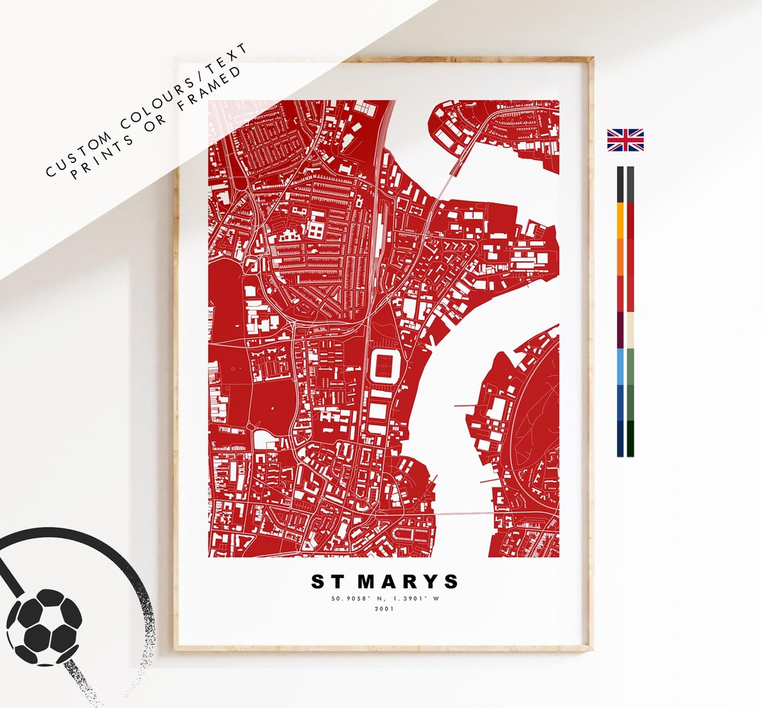 Custom Stadium Map Print - Any Football Stadium - Stadium Map - Gifts ...