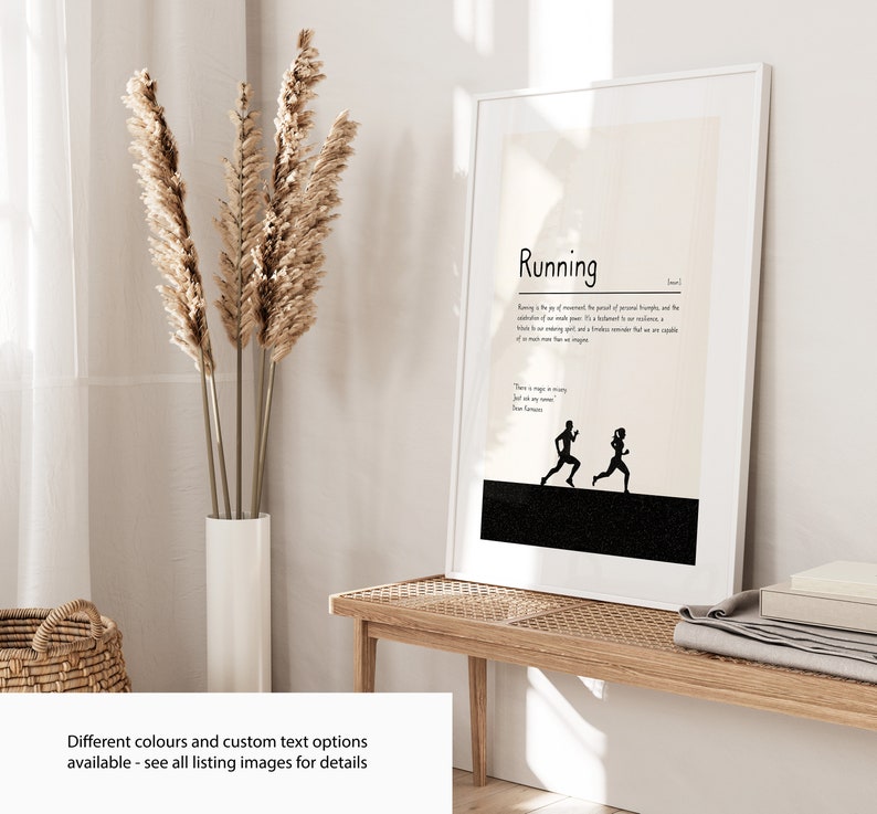 Running Definition Print - Custom Text/quote Options - Customised Gift ...