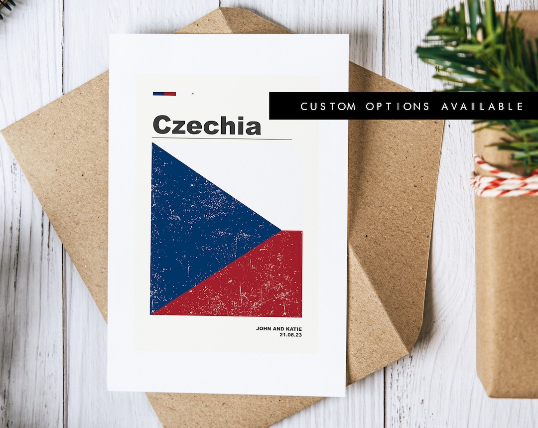 Czech Republic Greeting Card - Custom Greeting Card - Blank Card ...