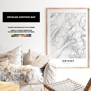Cnicht Print - Contour Map - Snowdonia - Wales - Topographic Map ...