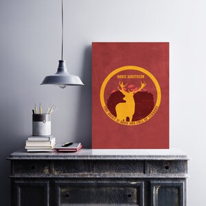 House Baratheon Stannis Sigil The Night Is Dark and Full | Etsy