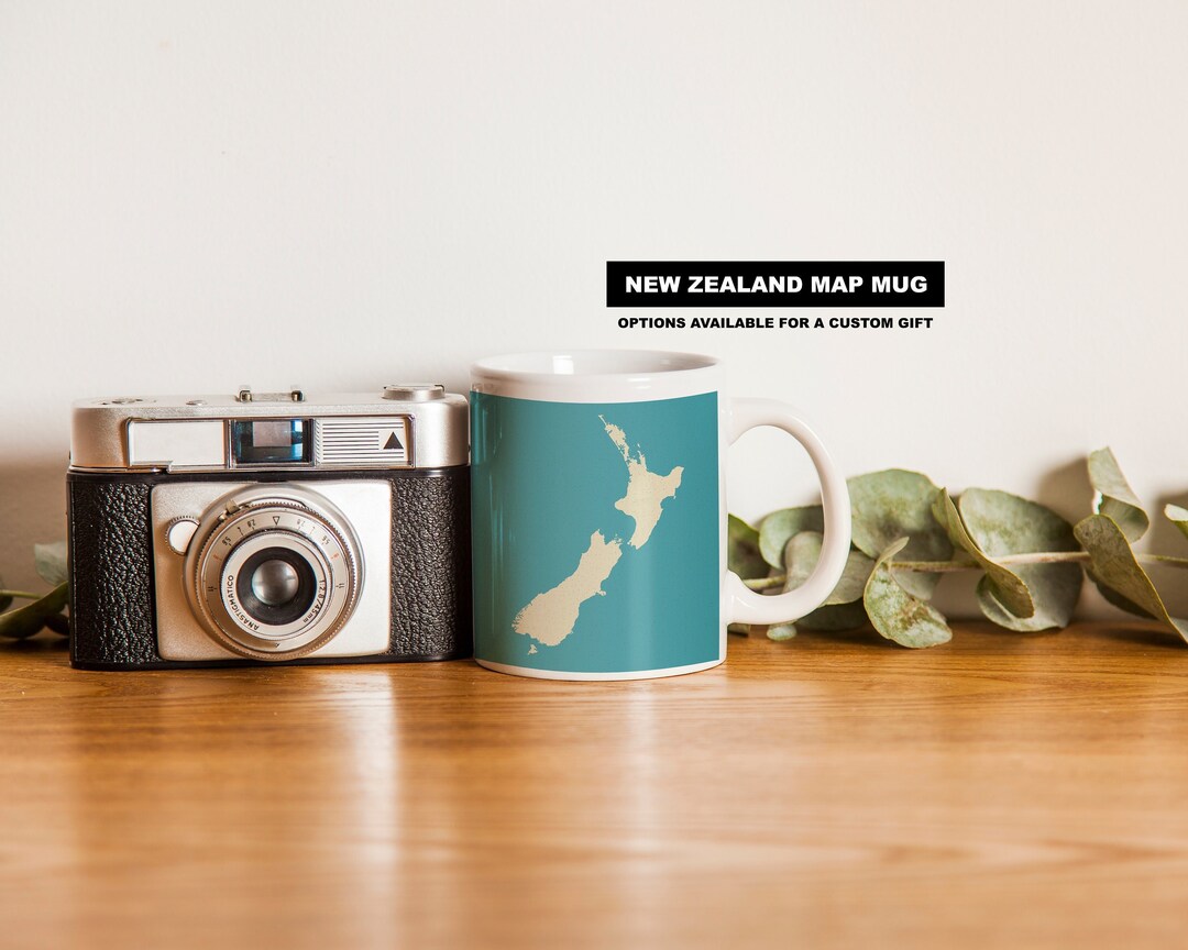 New Zealand Mug - Map - Customisable - Made to Order Gift - World Map ...