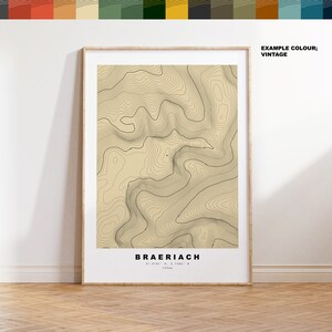 Scottish Three Peaks Print Set X3 - Map Prints - Ben Nevis - Ben Macdui ...