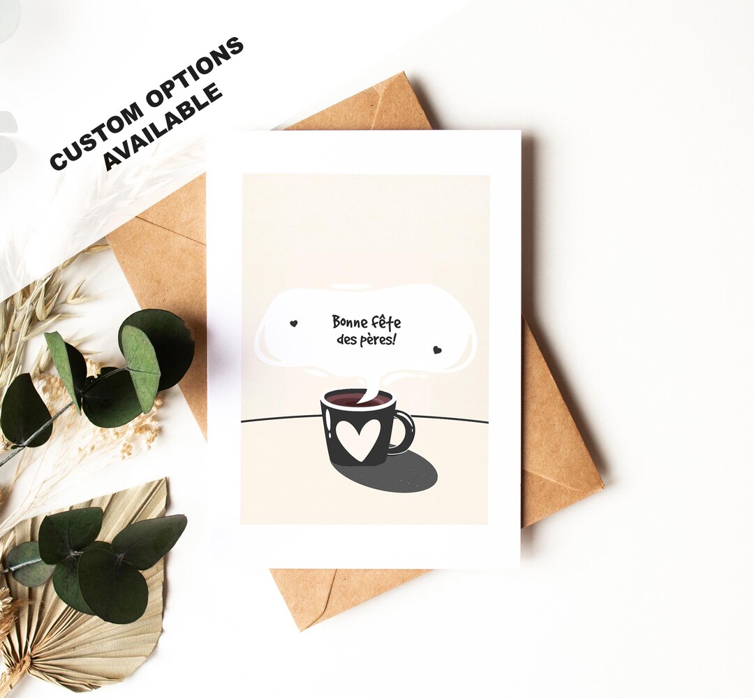 Bonne Fête Des Pères - French Fathers Day Card - Father's Day Card ...