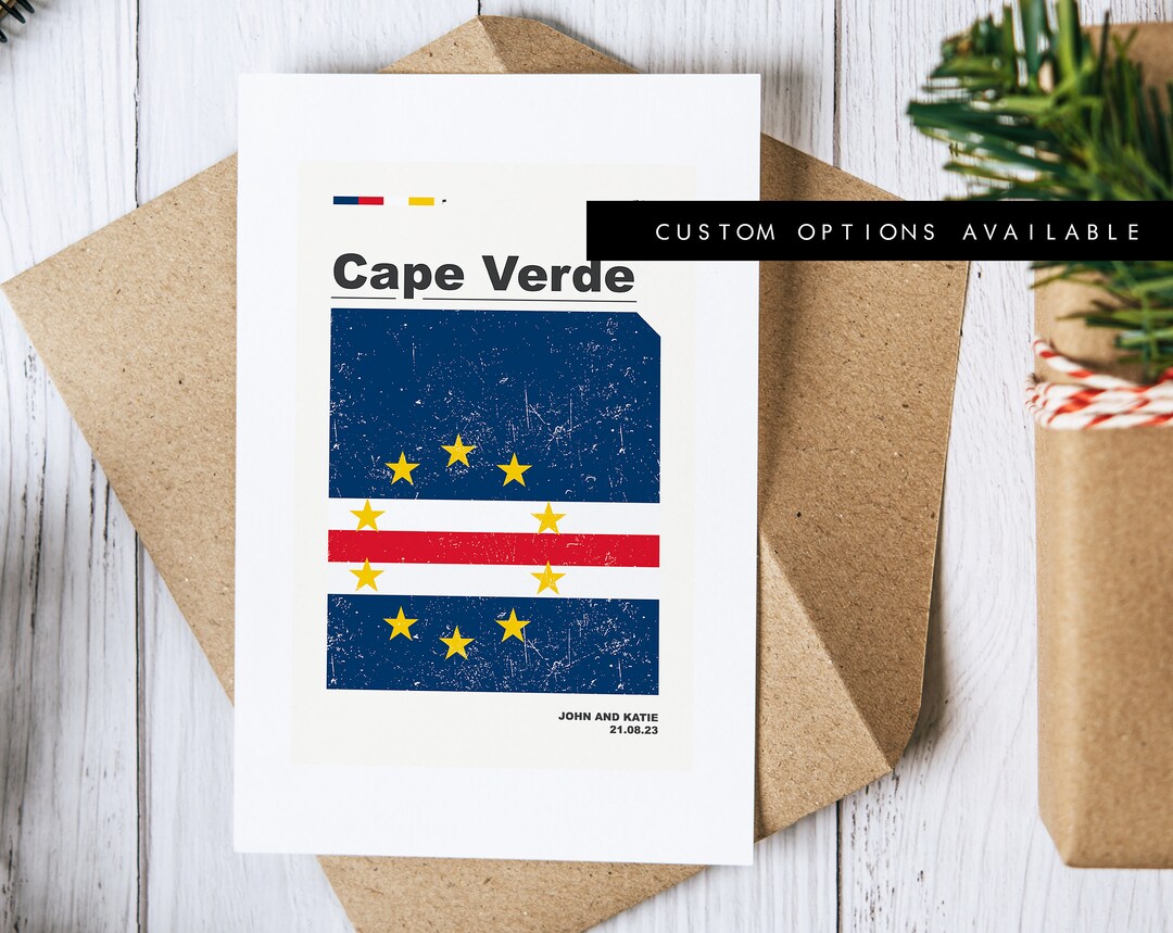 Cape Verde Greeting Card - Custom Greeting Card - Cape Verde Flag ...