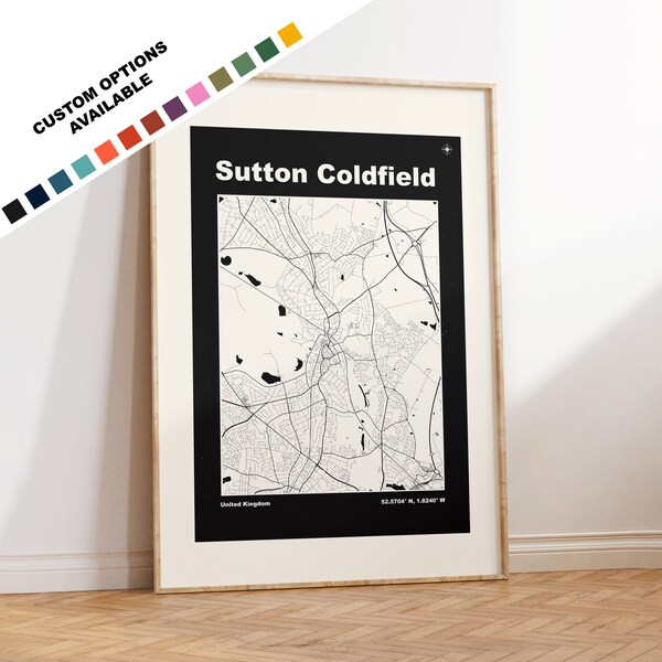 Coldfield Map Print - Etsy