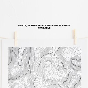 Pike of Stickle Print Contour Map Langdale Pikes Map - Etsy