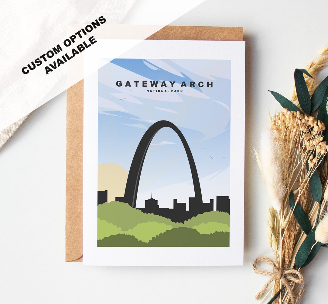 Gateway Arch Greeting Card - Gateway Arch National Park - US National ...
