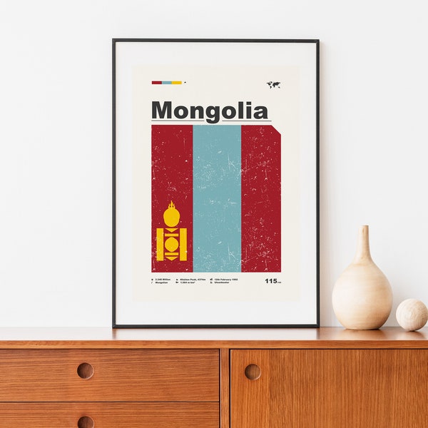 Mongolia Vintage Art - Etsy