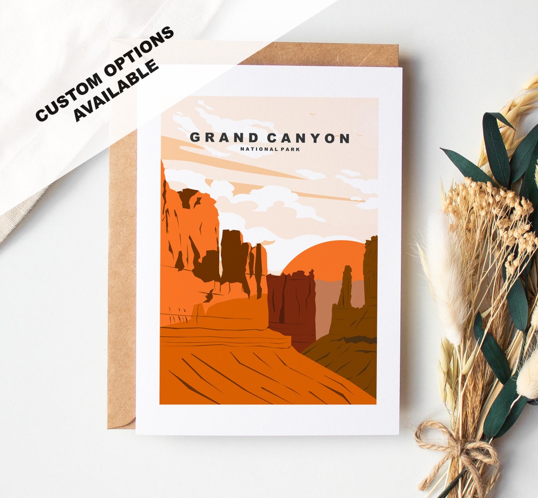 Grand Canyon Greeting Card - Grand Canyon National Park - US National ...