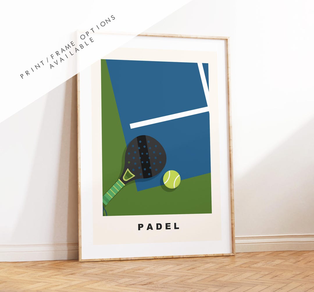 Padel Print - Minimalist - Padel Tennis Poster - Padel Tennis Print ...