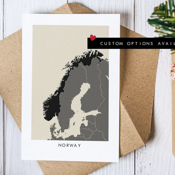Norway Greeting Card - Etsy