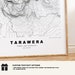 Tarawera Print - Contour Map - Topographic Map - Print - Poster - Wall ...
