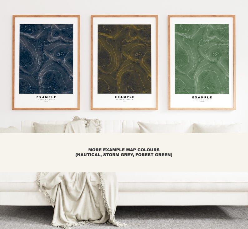 Fuji Map Print - Contour Map Print - Topographic Map - Poster - Wall ...