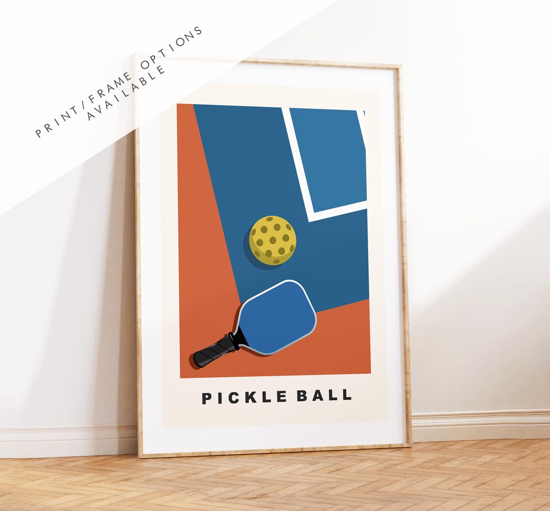 Pickle Ball Print - Minimalist - Pickleball Poster - Pickle Ball Print ...