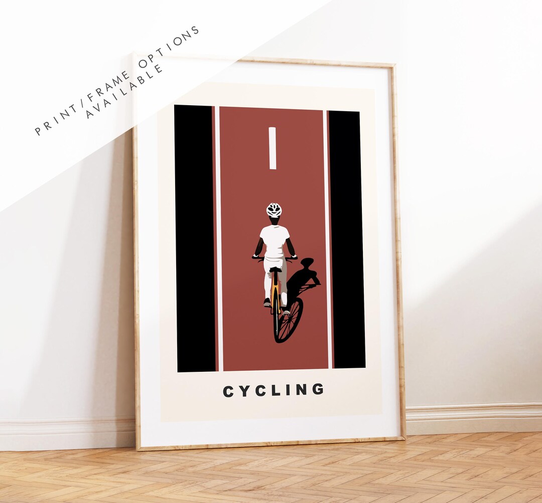 Cycling Print - Minimalist - Cycling Poster - Cycling Print - Wall Art ...
