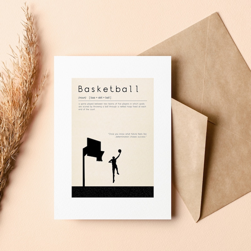 Basketball Card - Etsy