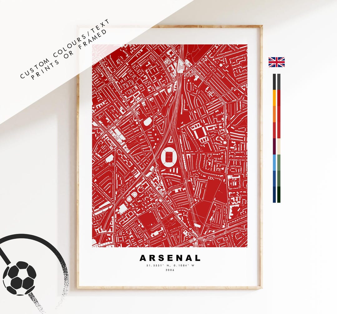 Custom Stadium Map Print - Any Football Stadium - Stadium Map - Gifts ...