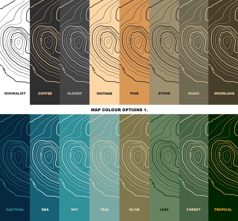 Ben Vorlich Print - Contour Map - Ben Vorlich Poster - Scotland ...
