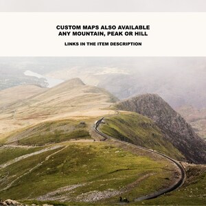 Pike of Stickle Print Contour Map Langdale Pikes Map Lake District ...