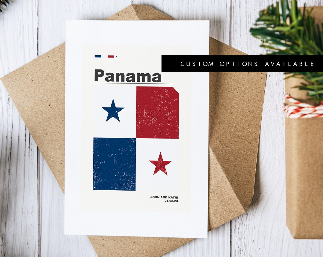 Panama Greeting Card - Custom Greeting Card - Blank Card - Recycled ...