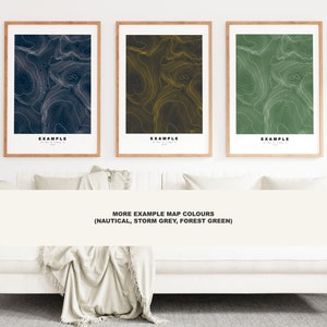 Kinder Scout Print - Contour Map - Kinder Scout Map - Topographic Map ...