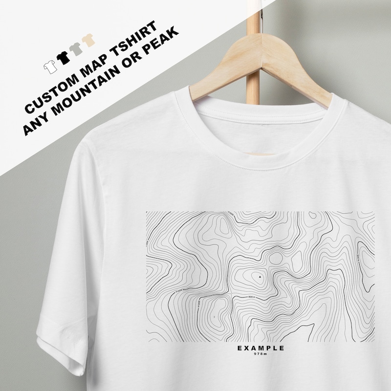 Custom Map on Tshirt - Etsy UK