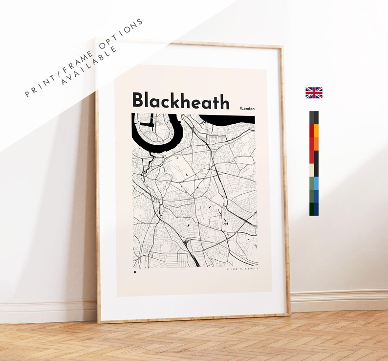 Blackheath Map Print - Custom Options/colours Available - Prints or ...