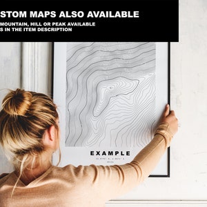 Pike of Stickle Print Contour Map Langdale Pikes Map - Etsy