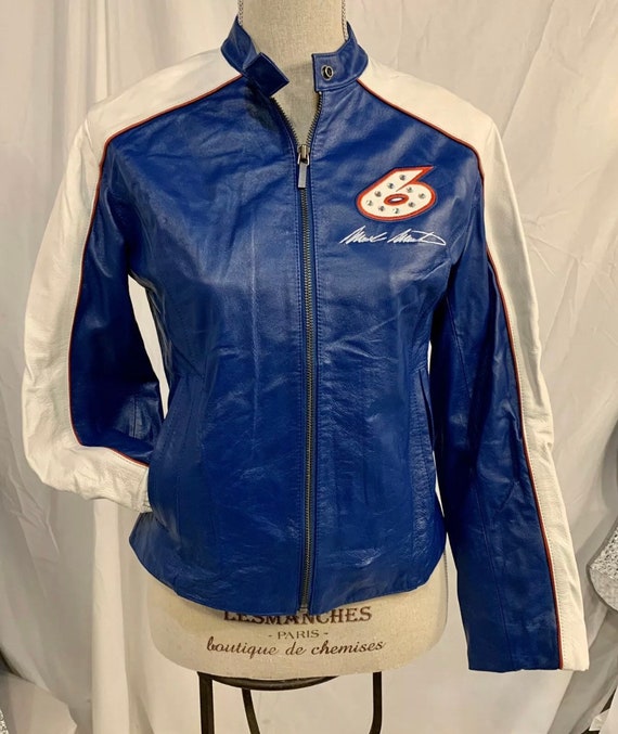 Rare Women Leather jacket.Nascar Mark Martin #6 Jacke… - Gem