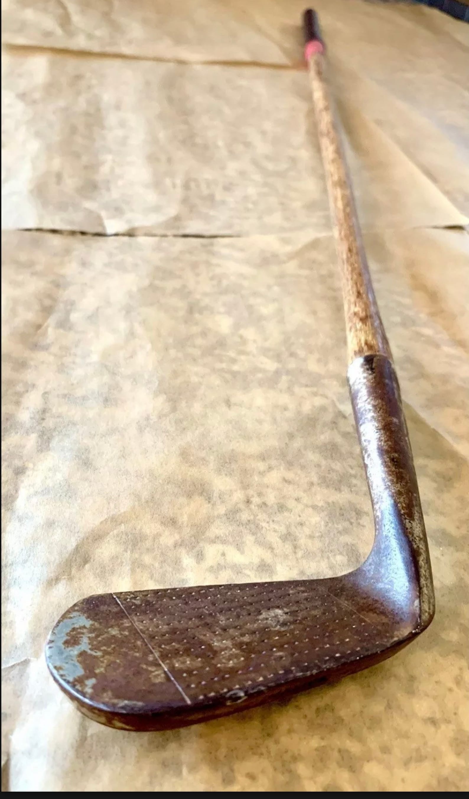 Two Antique Golf Clubs Hickory Wood Shafts. Embossed”mashie” “westwood ...