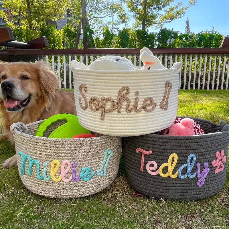 Pink Rope Dog - Etsy UK