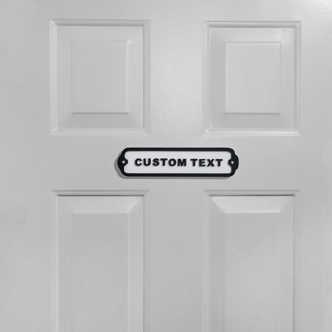 Door Sign,custom Personalized Acrylic Retro Style Door Sign With Your ...