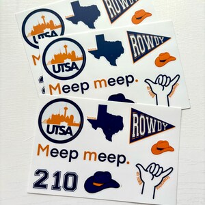 UTSA - Mini Sticker Pack - Etsy